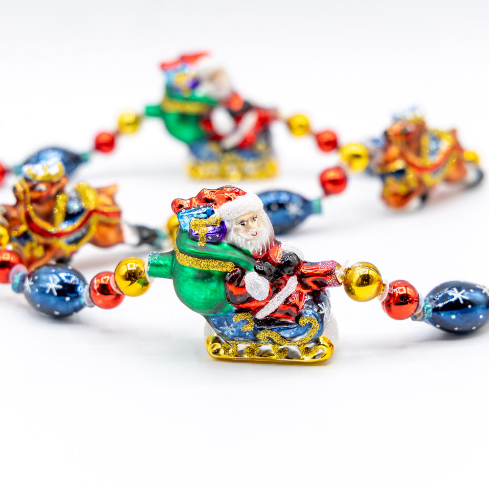 Sleigh Ride Santa Garland – Christopher Radko