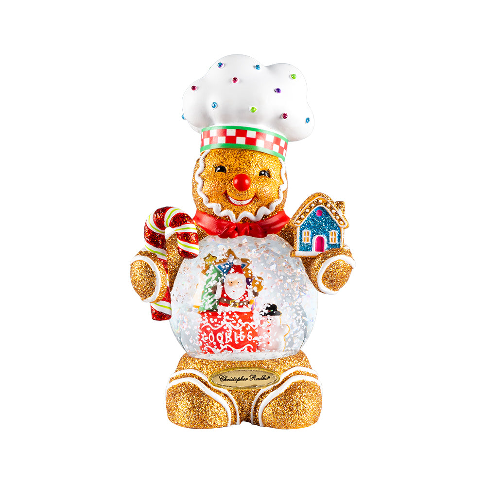 Jolly Ginger Baker Snowglobe – Christopher Radko